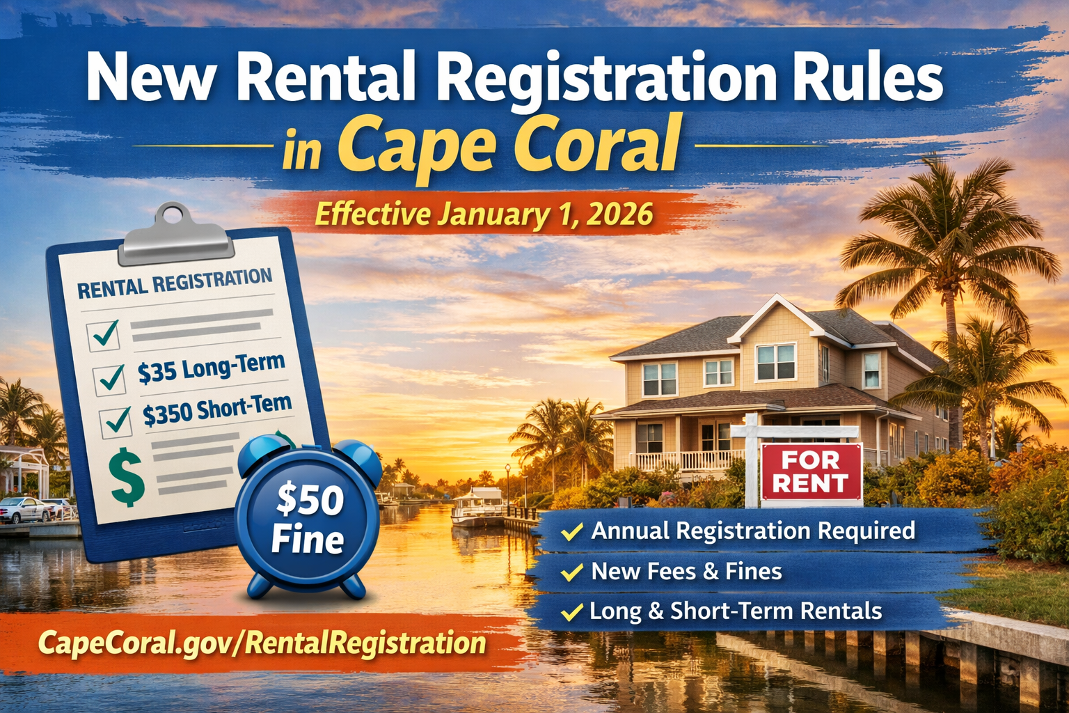 Cape Coral Property Management Update New Rental Registration Rules 2026